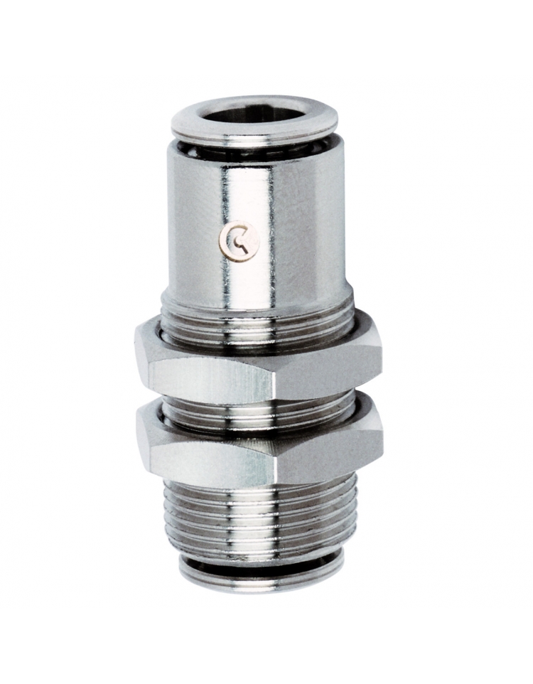 Racor súper rápido pasa muro manguera 12 mm - punto de rocio